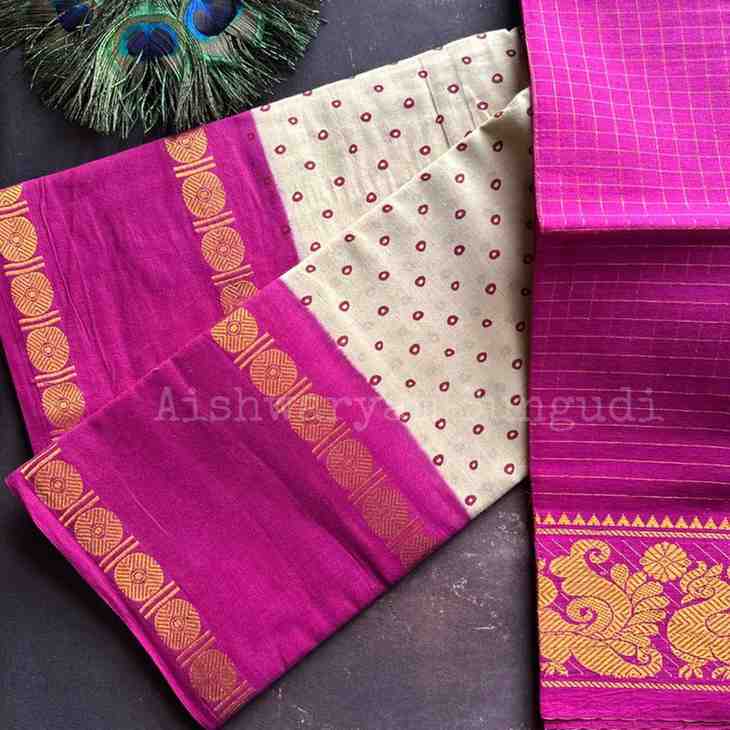 PRINTED SUNGUDI – houseofaishwaryam